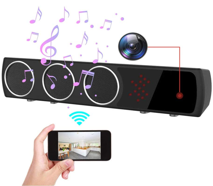 Best Bluetooth Speaker with Hidden Camera - Lens & Shutter